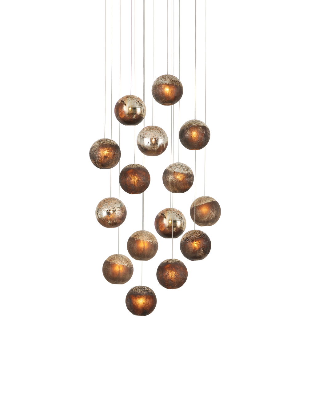 Pathos 15-Light Round Multi-Drop Pendant – Nouvelle Lighting