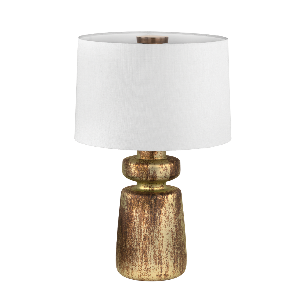 TERRON TABLE LAMP with PATINA BRASS Finish – Nouvelle Lighting