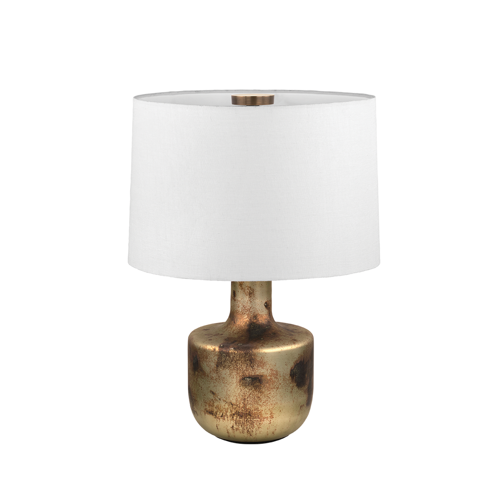 TERRON TABLE LAMP with PATINA BRASS Finish – Nouvelle Lighting