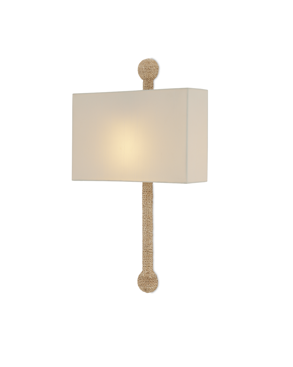 Senegal Wall Sconce, White Shade – Nouvelle Lighting