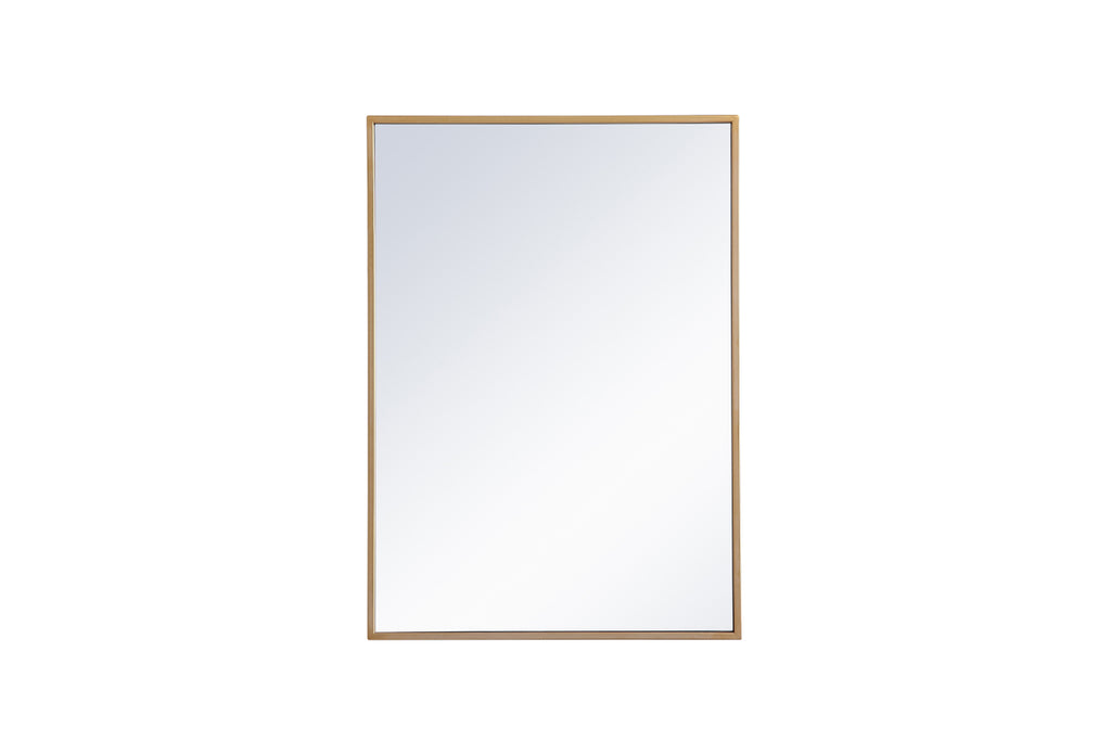 Metal mirror medicine cabinet 20 inch x 28 inch in Brass – Nouvelle ...